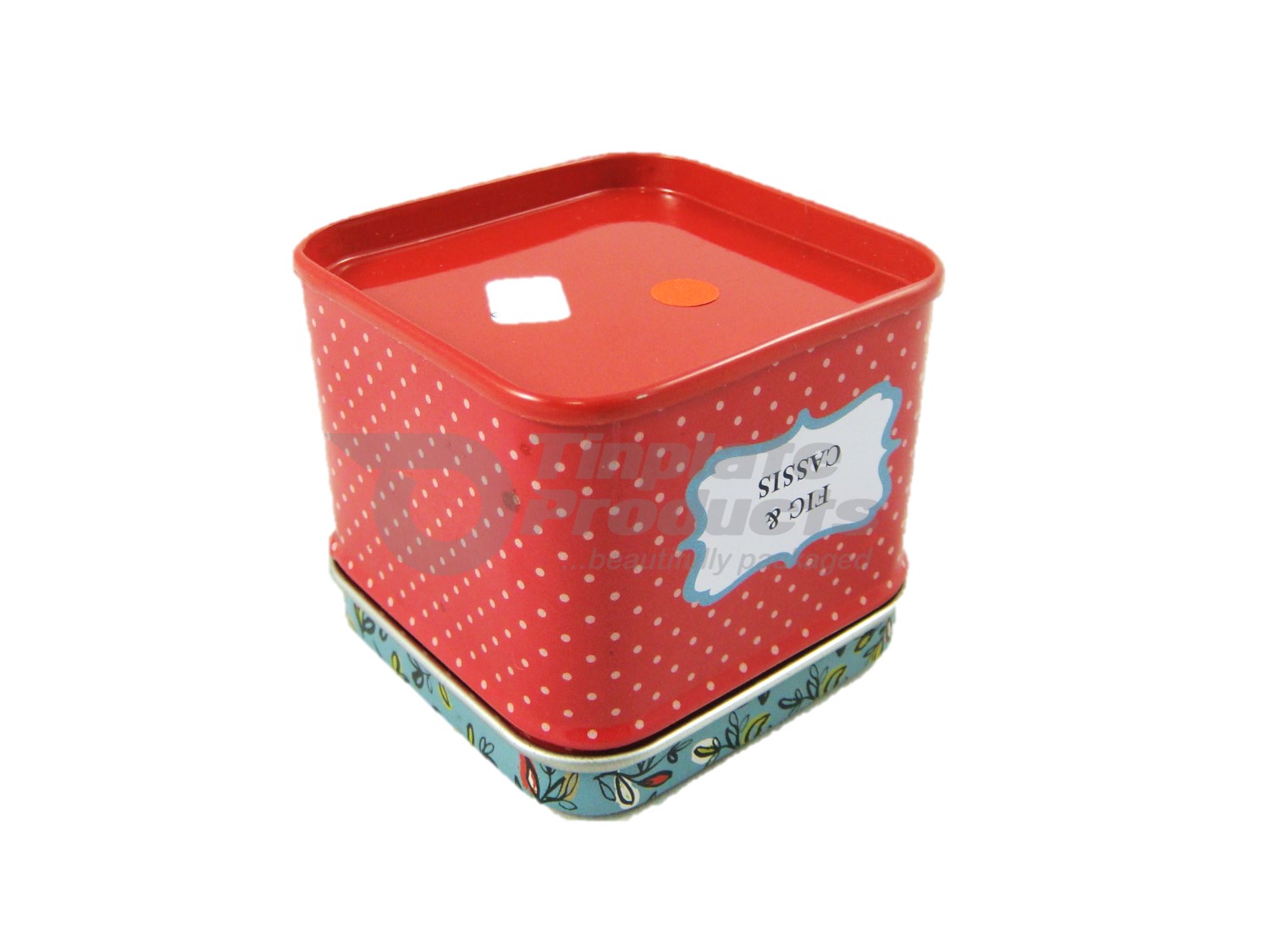 Red Square Candle Tin - Bespoke Packaging | Tinplate