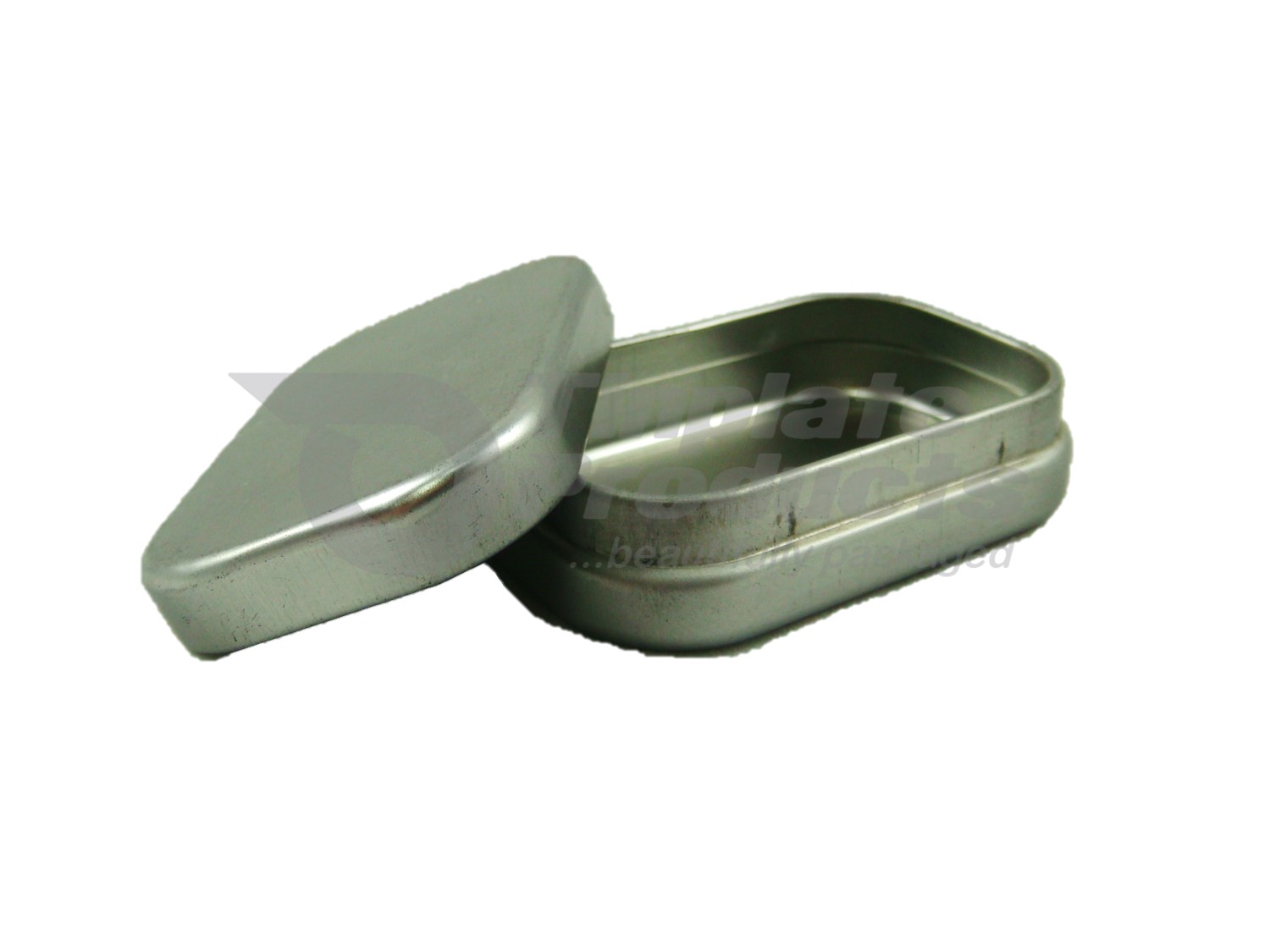 Silver Rectangular Metal Tin - Bespoke Packaging | Tinplate