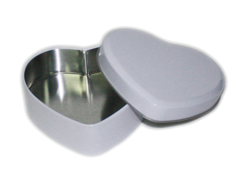 Smooth Heart Tin - Custom Tin | Tinplate