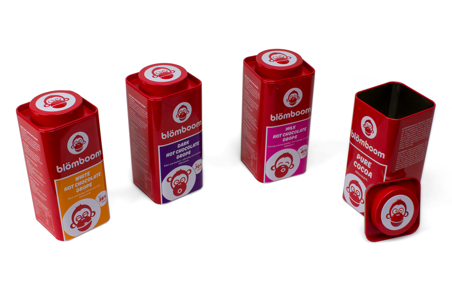 Hot Chocolate Square Tin - Custom Packaging | Tinplate