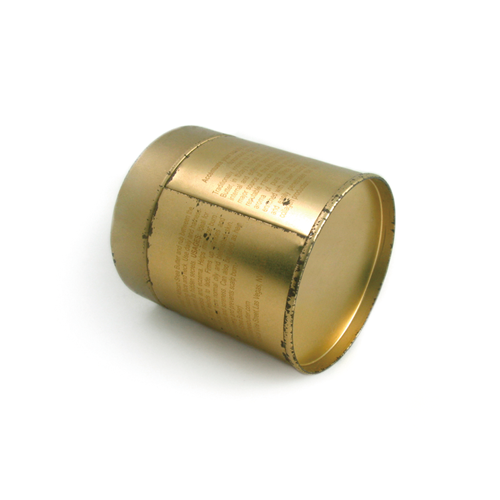 Round Gold Butter Tin - Bespoke Packaging | Tinplate